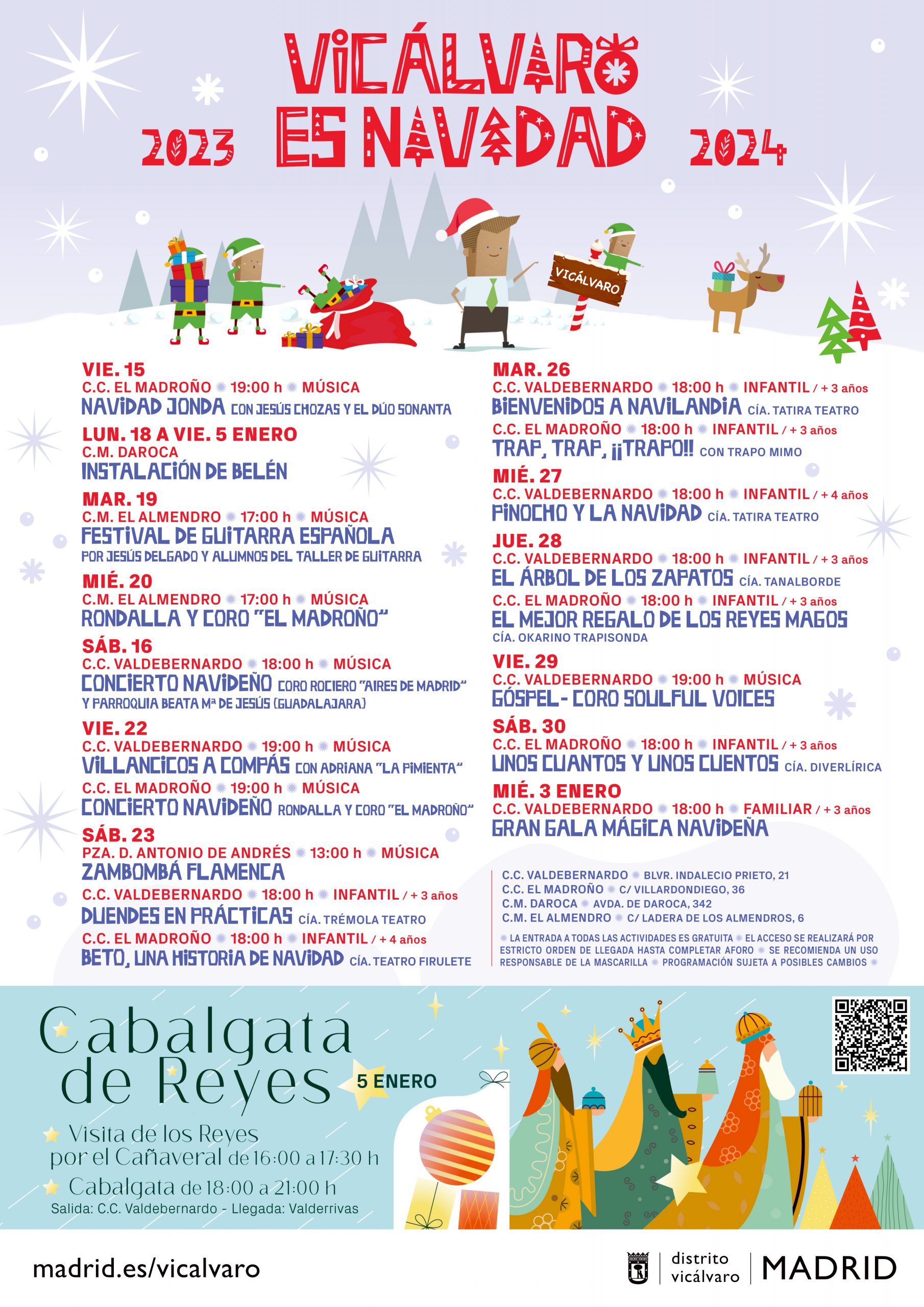 Navidad en Vicálvaro 2024: programa completo